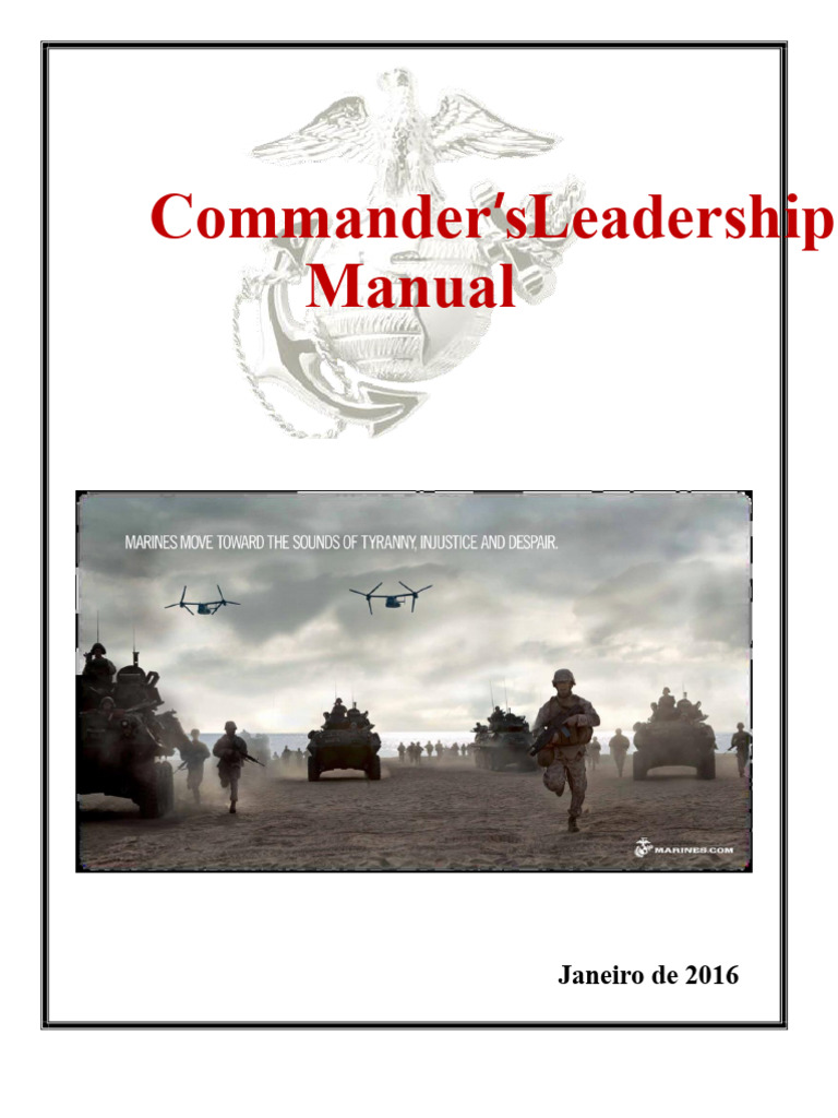 Manual de Liderança do Comandante USMC | PDF | Corpo de Fuzileiros ...