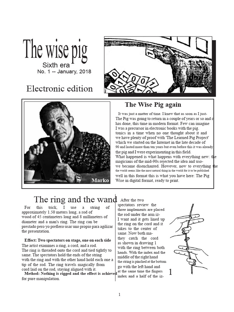 The Wise Pig: Magic Tricks Explained | PDF | Knot