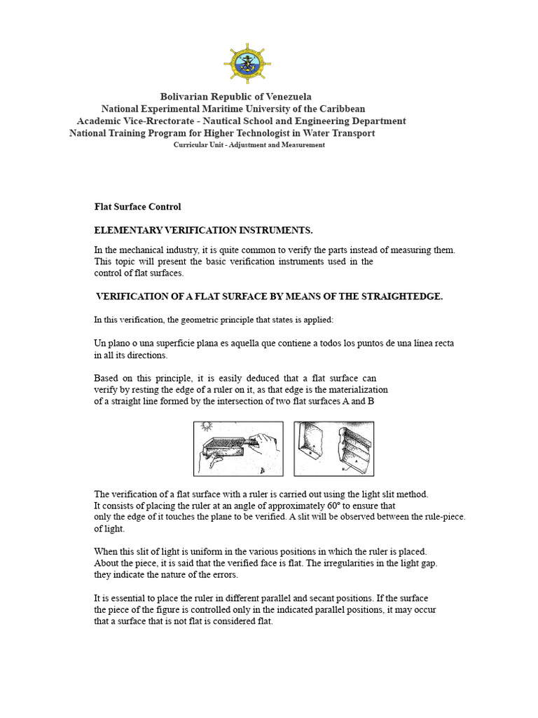 Control of Flat Surfaces | PDF | Engineering Tolerance | Rotation