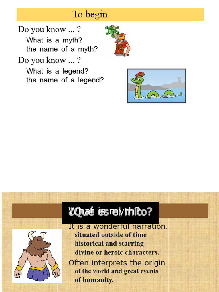 myths and legends | PDF | Legends | Narrative