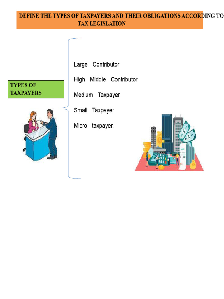 Taxpayer Types and Obligations Explained | PDF | Taxes | Taxpayer
