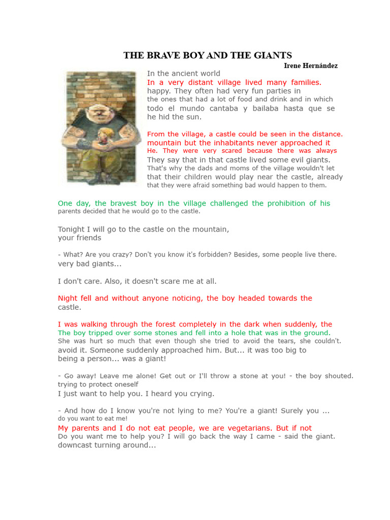 Book - The Brave Boy and The Giants - June | PDF