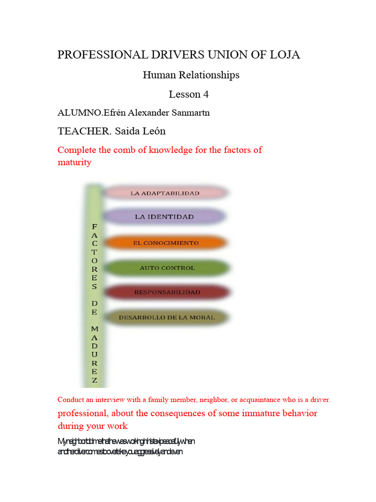 LESSON 4 Human Relationships | PDF