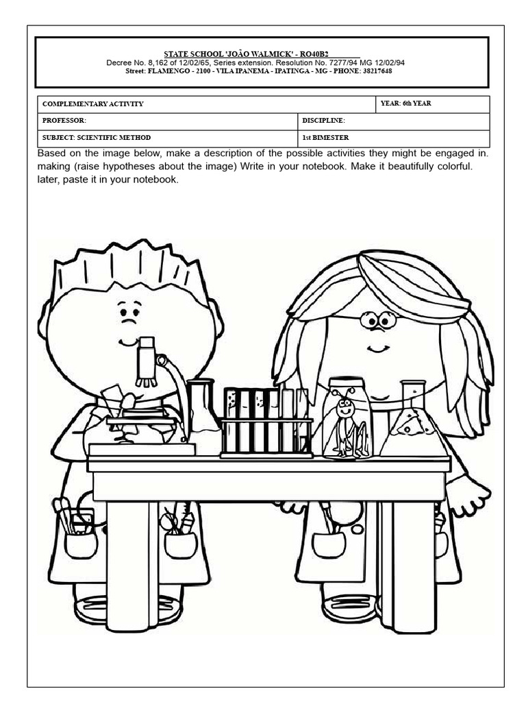 Activity - Coloring - Scientific Method | PDF