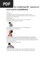Supraglottic Swallowing Maneuver Guide | PDF | Human Diseases And ...