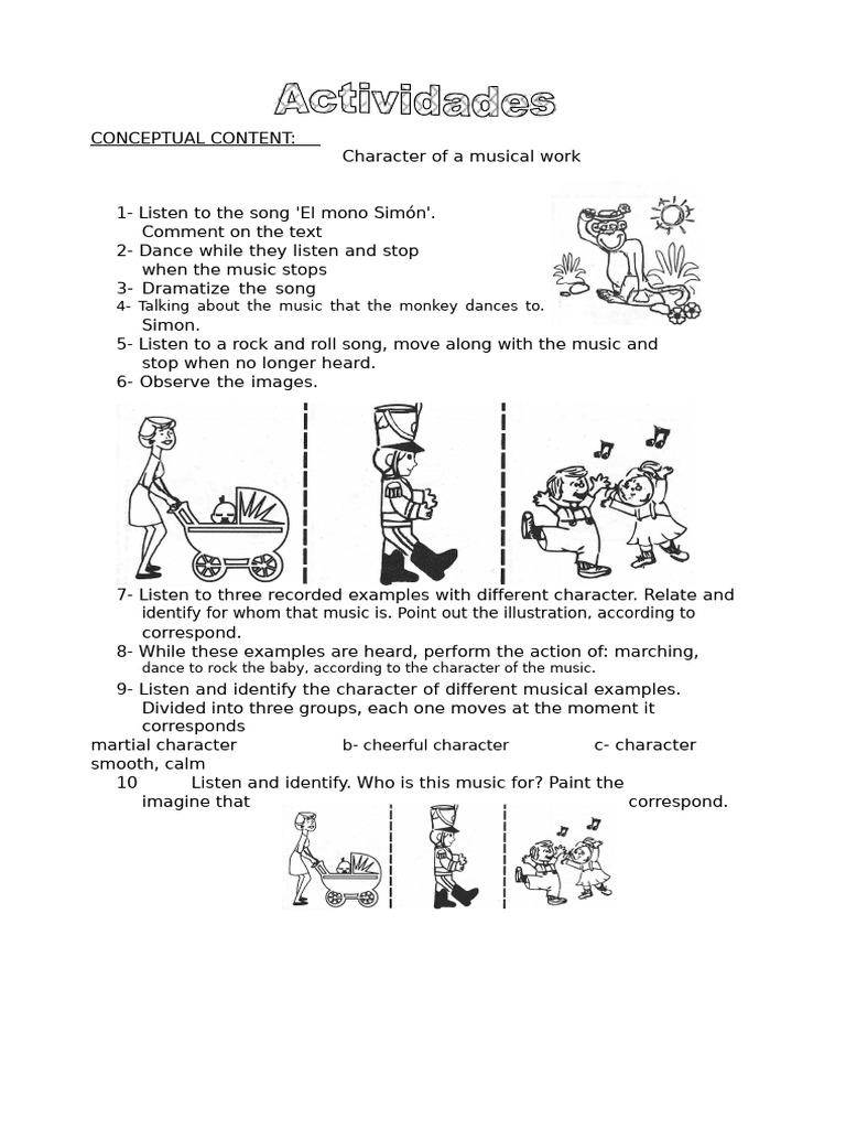 Exploring Musical Character Through Activities | PDF