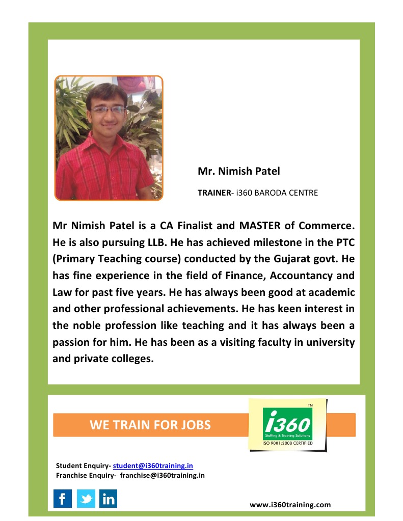 Trainer Nimish Patel | PDF | Career & Growth