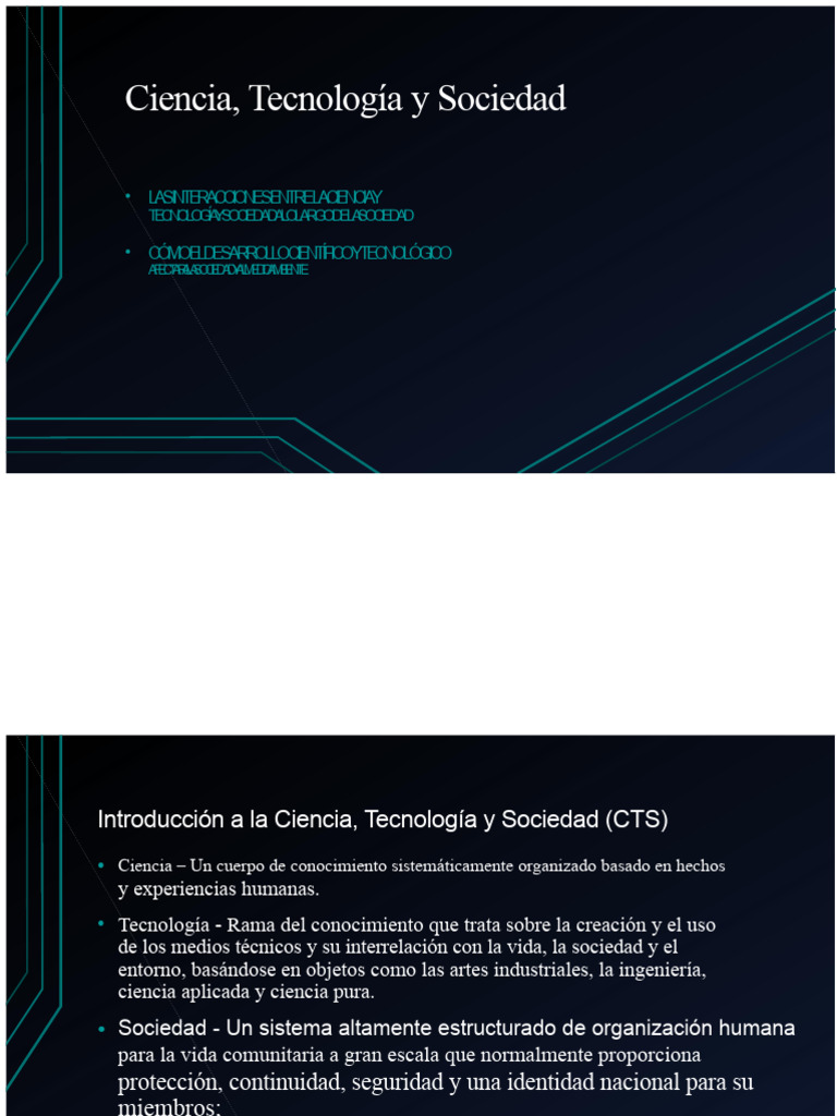 Ciencia, Tecnología y Sociedad | PDF | Sociedad | Science