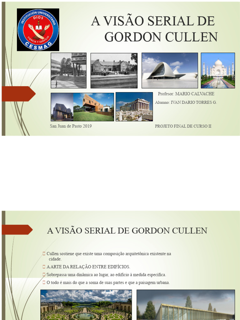 Visão Serial de Gordon Cullen: Urbanismo | PDF | Paisagem | Ótica