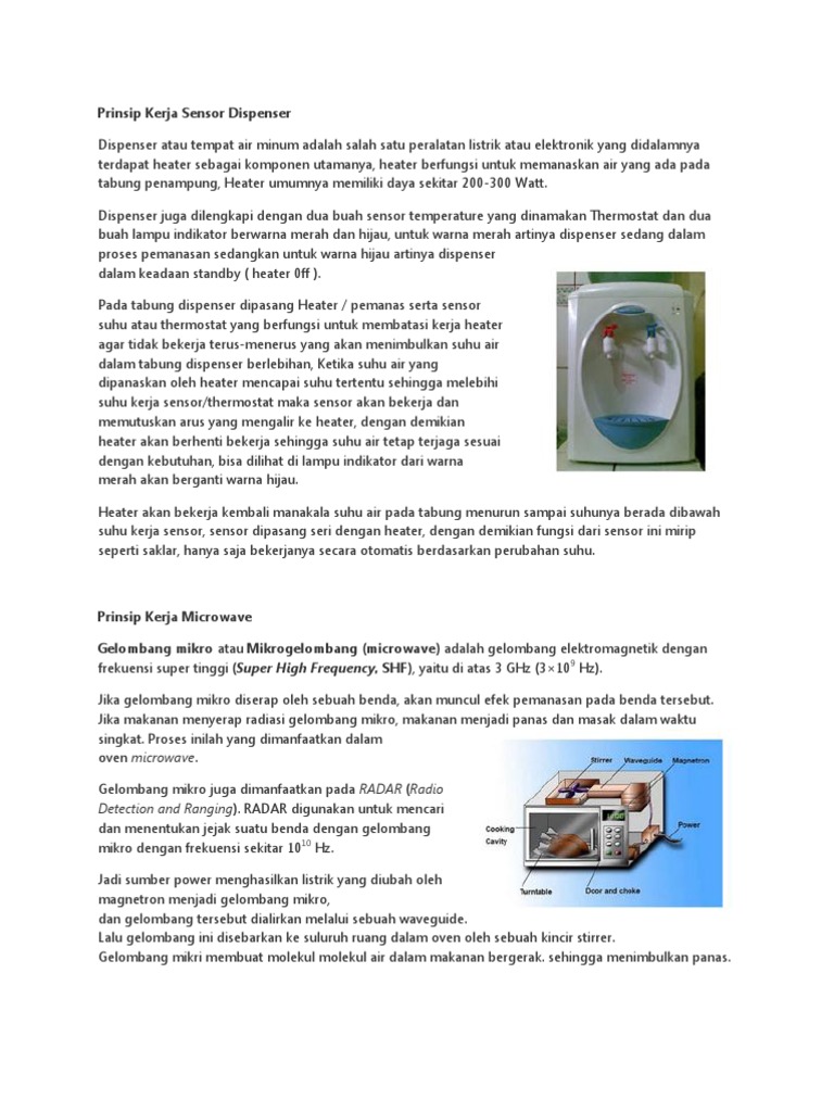 Prinsip Kerja Sensor Dispenser | PDF