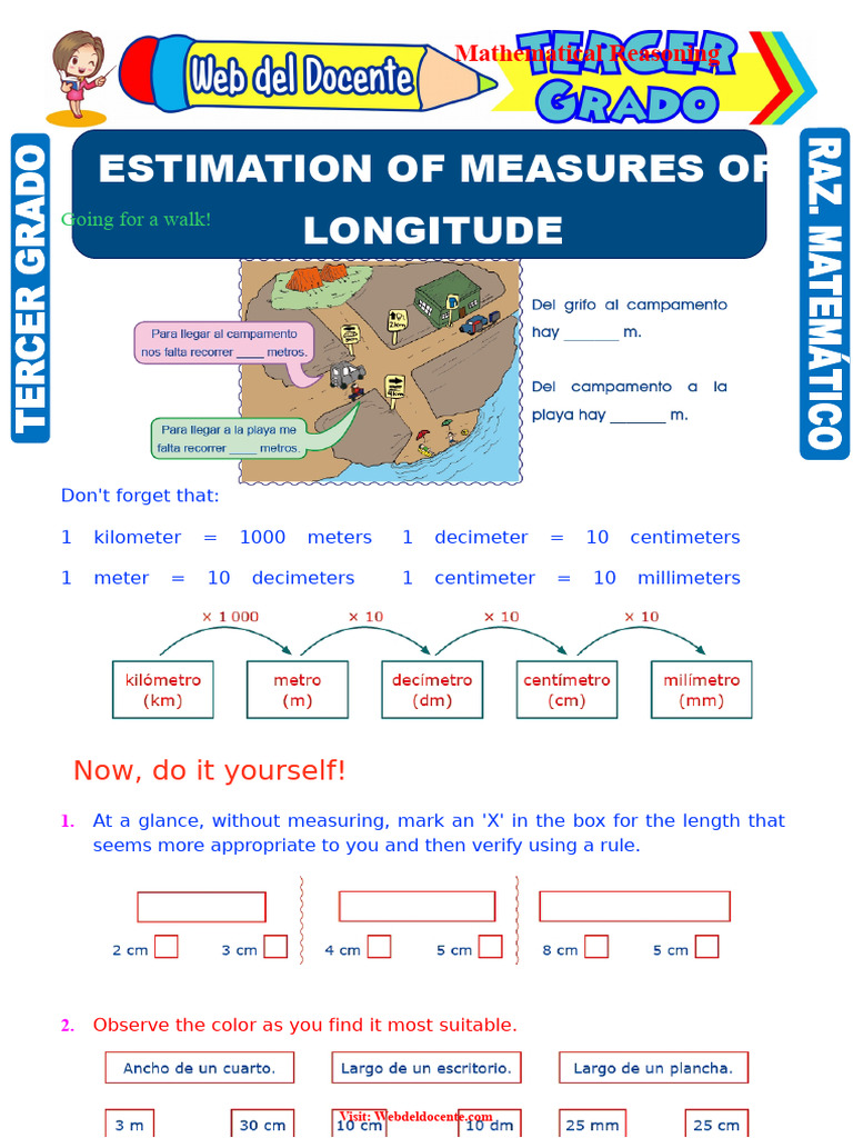 Estimating Measurements in Math | PDF | Distance | Length