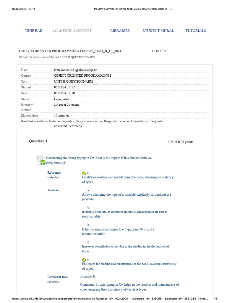 QUESTIONNAIRE UNIT II – OOP_1 | PDF | Model–View–Controller | Web Application