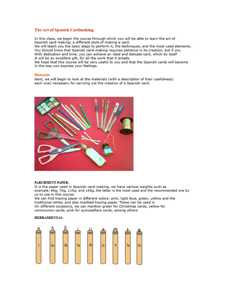 The Art of Spanish Card Making | PDF | Drawing | Ink