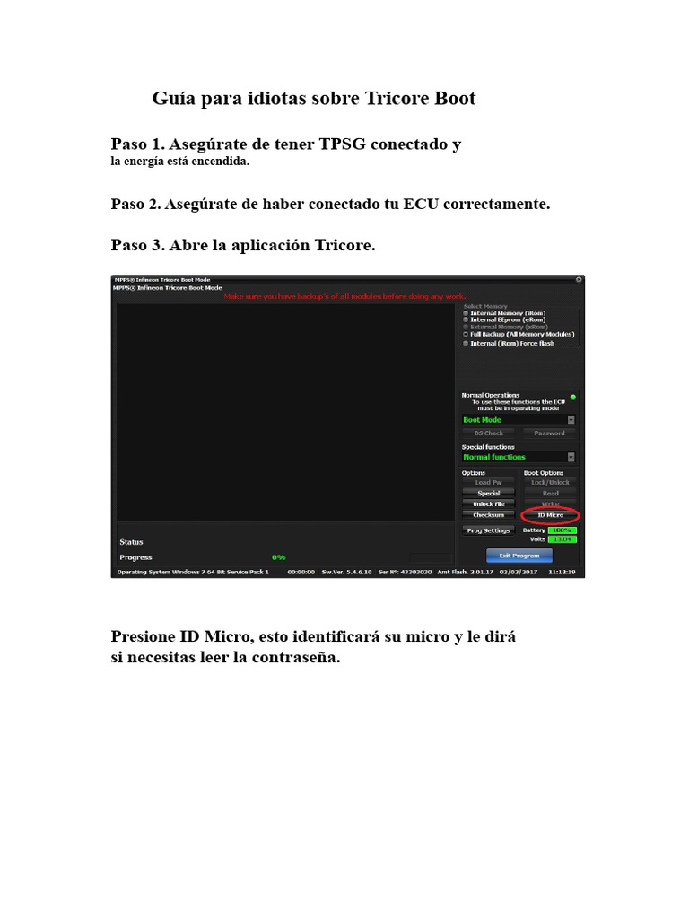 MPPS A Tricore | PDF | Contraseña | Arranque