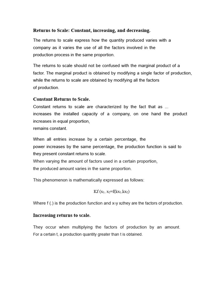 4 3 Constant Increasing and Decreasing Returns to Scale 3 | PDF ...