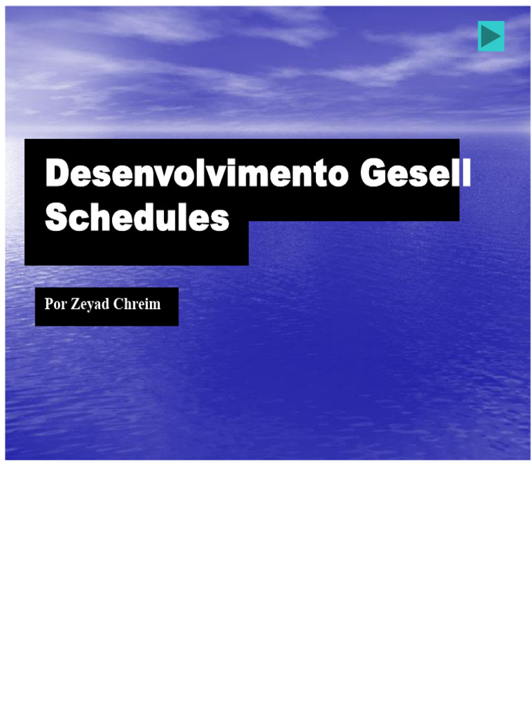 Cronogramas de Desenvolvimento de Gesell | PDF | Quociente de ...