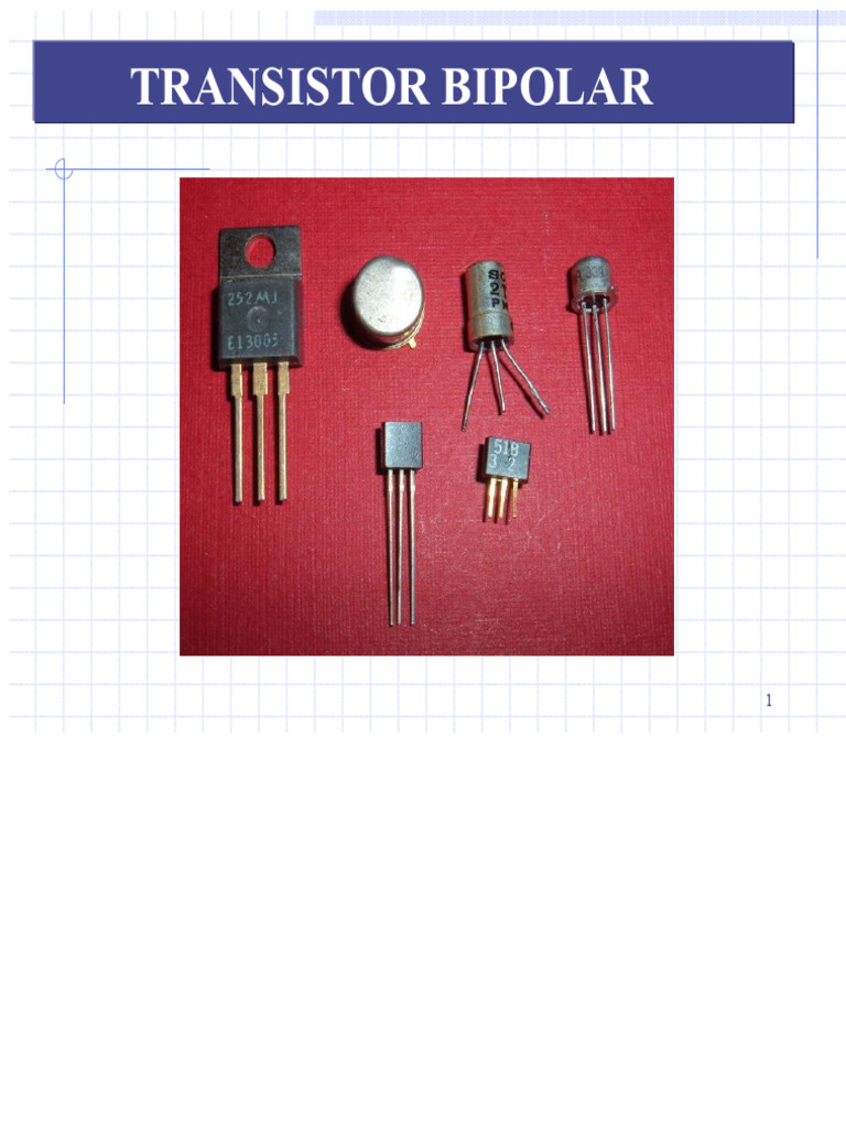 Transistor Bipolar: Funcionamento e Tipos | PDF | Transistor | Eletrônicos