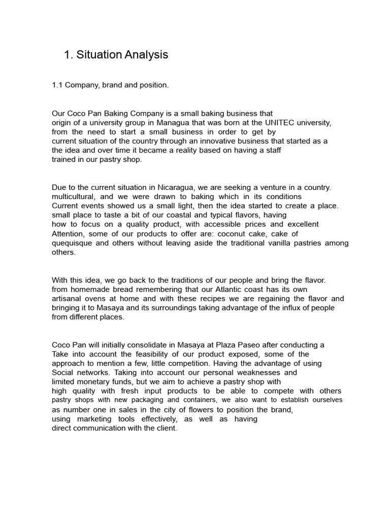 Analysis of The Situation | PDF | Brand | Marketing