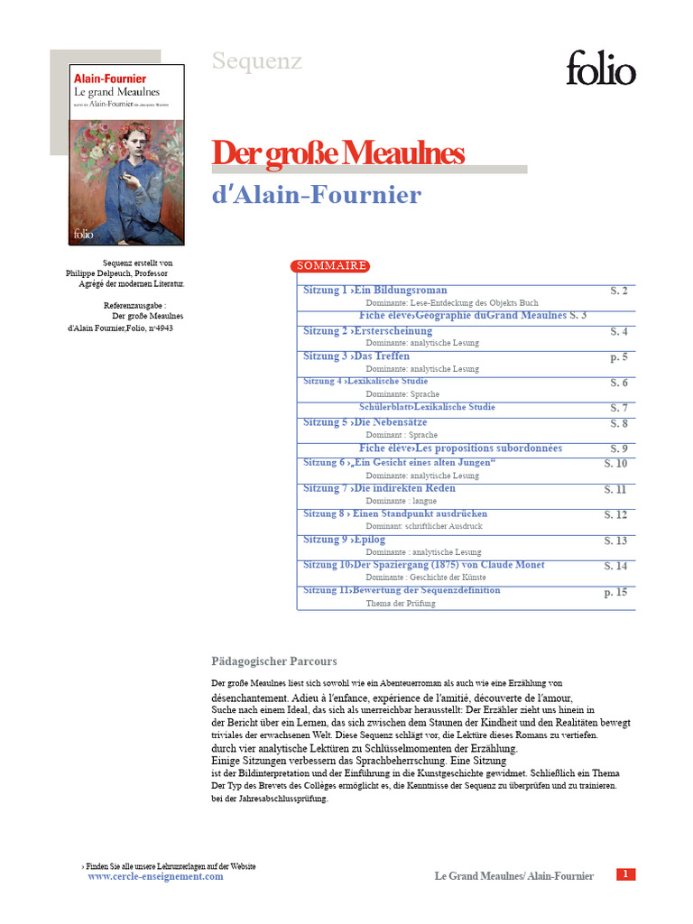 Die große Meaulnes-Sequenz | PDF