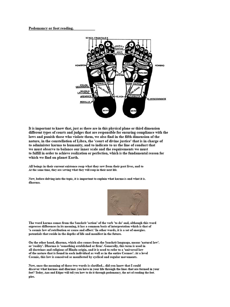 Podomancy: Reading Feet for Insights | PDF | Karma | Dharma