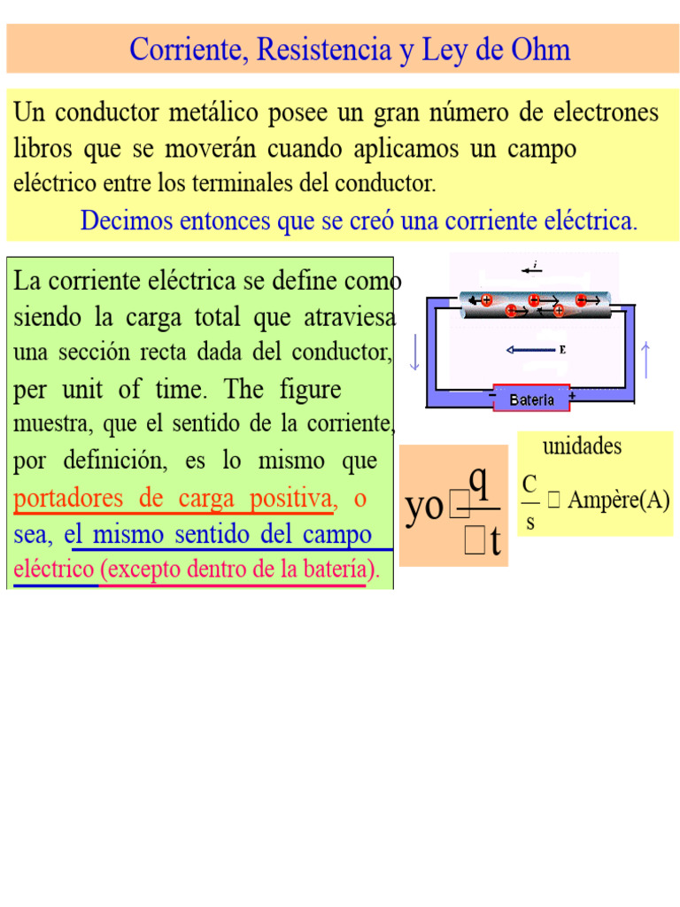 ejercicios con respuestas-corriente, resistencia y ley de Ohm.pdf | PDF ...
