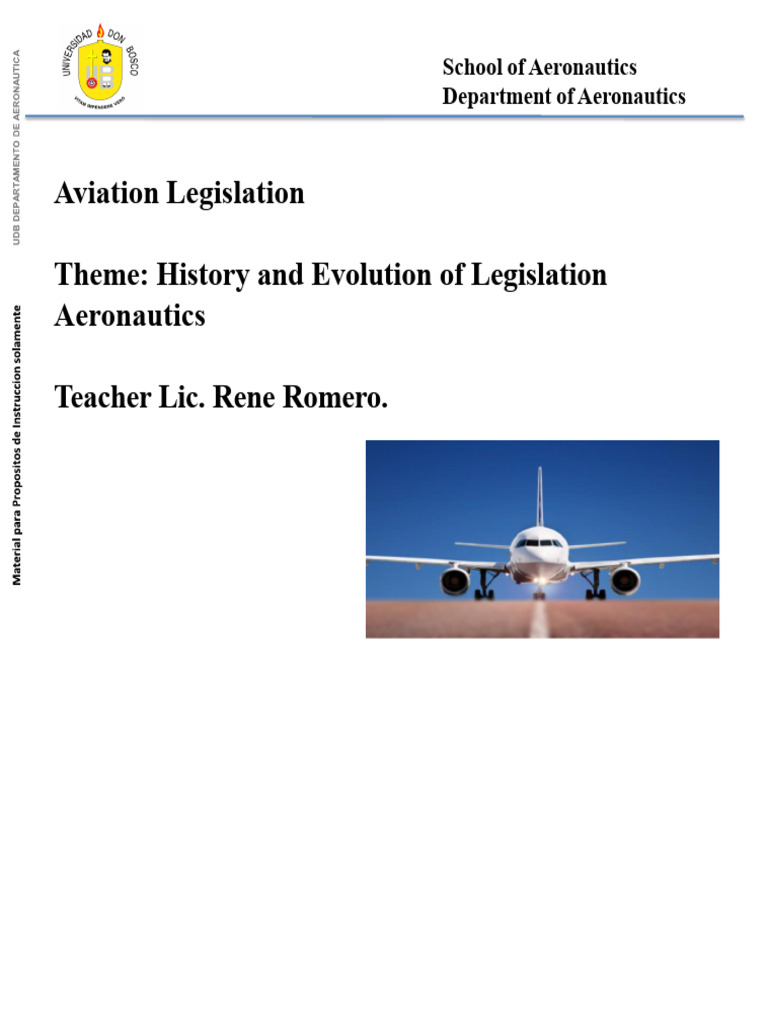 History of Aeronautical Legislation | PDF | Aviation