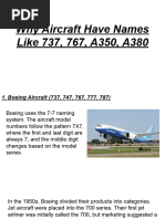 Decoding Airbus and Boeing Aircraft Codes | PDF | Jet Aircraft | Airliner