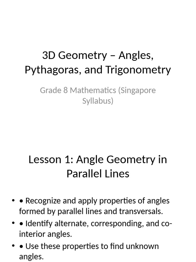 Grade8_3DGeometry | PDF