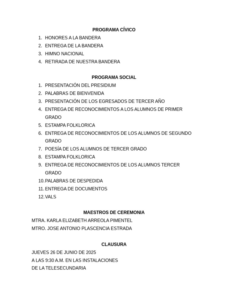 Programa Civico | PDF