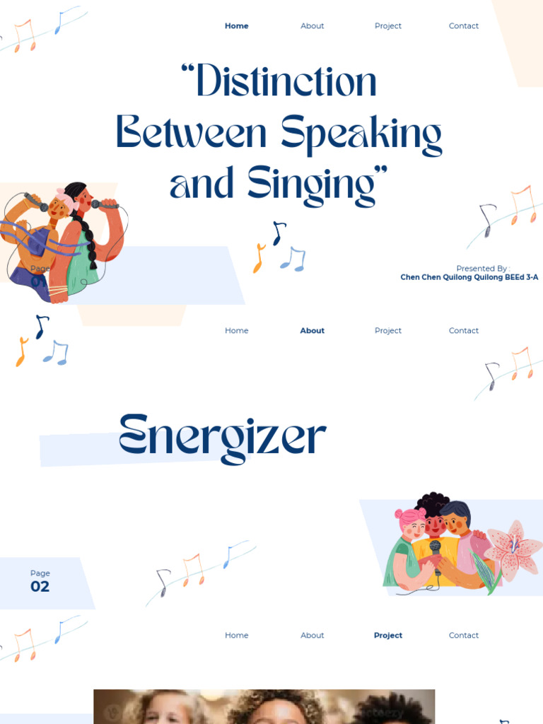 Blue Colorful Textured Expressing Yourself Through Music Presentation ...