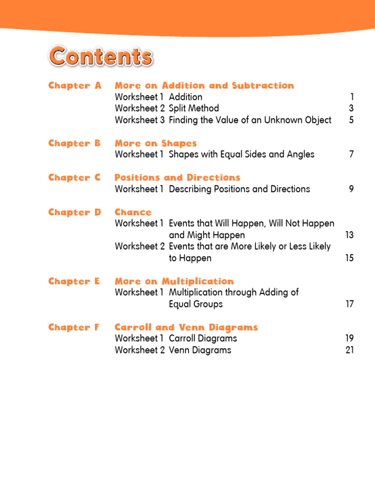 Primary Mathematics 3 (SIE) Additional Chapters Practice Book | PDF ...