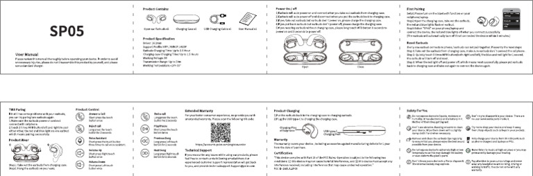 SP05 User Manual | PDF