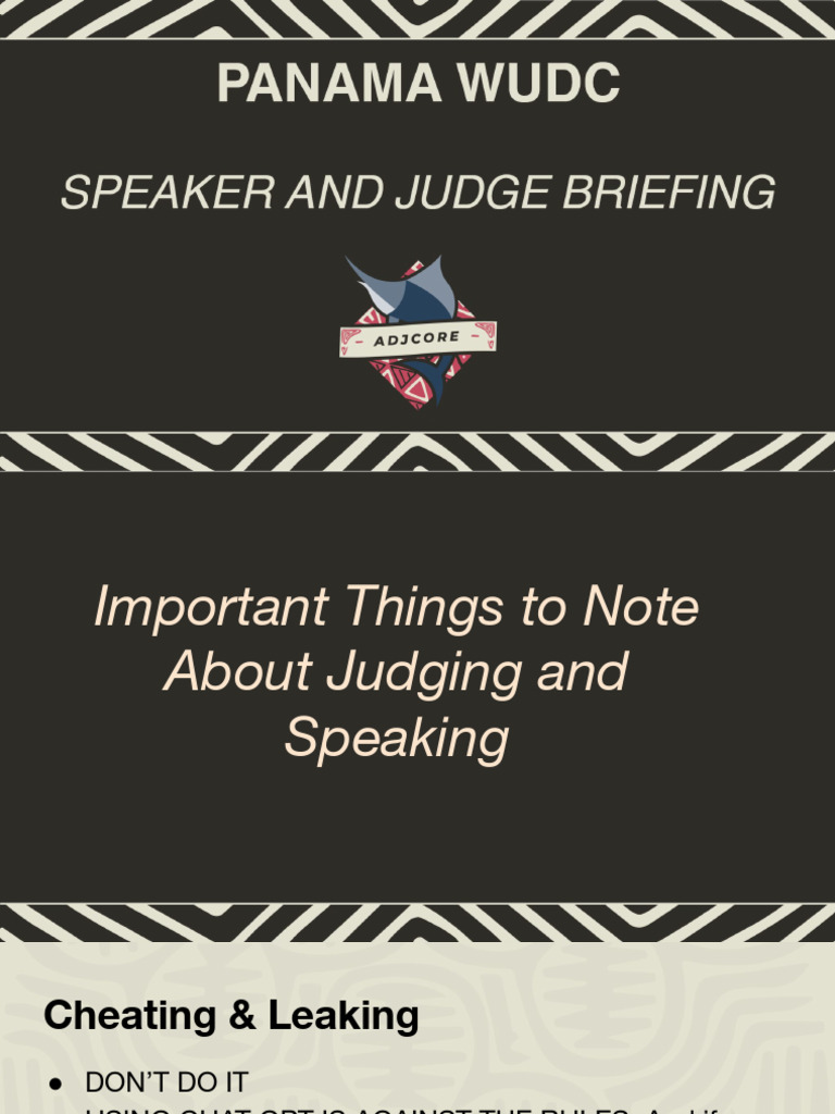 Speaker-and-Judge-Briefing_-WUDC-2025-People-Speak (2) | PDF | Knowledge