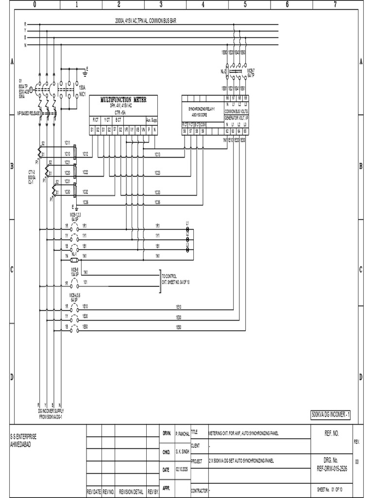 AUTO SYNCHRONIZING PANEL | PDF | Electric Power | Computer Engineering