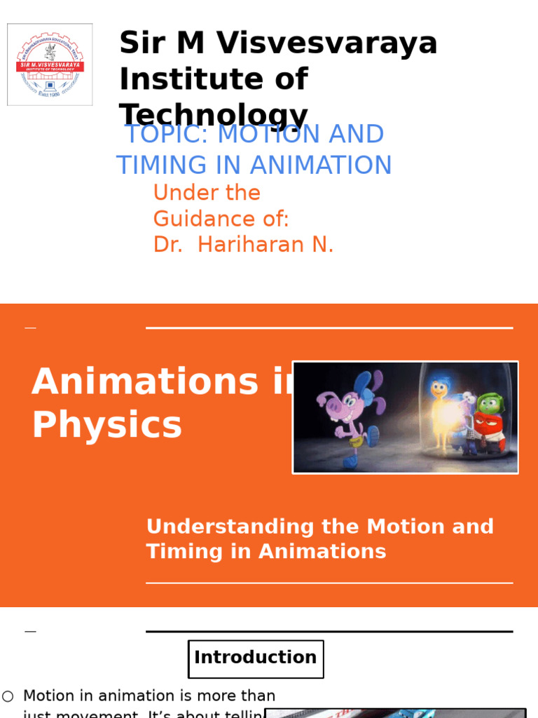 Motion and Timing in Animation | PDF | Animation | Rendering (Computer ...