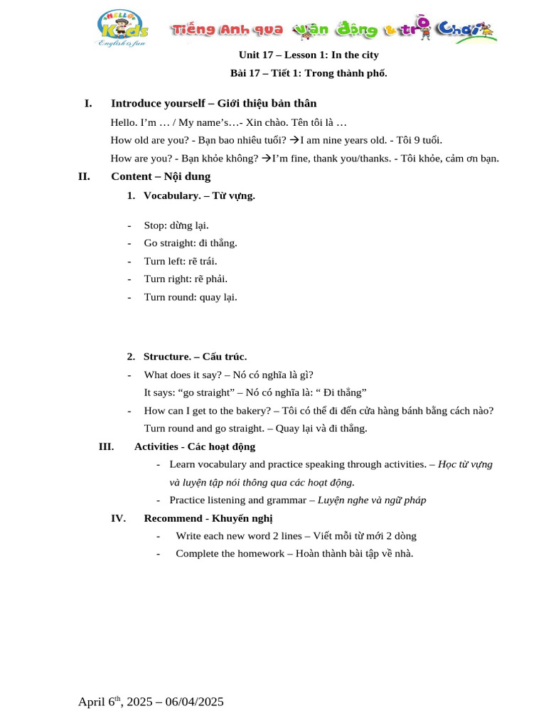 unit 17.lesson1. global4._06.04.2025 | PDF