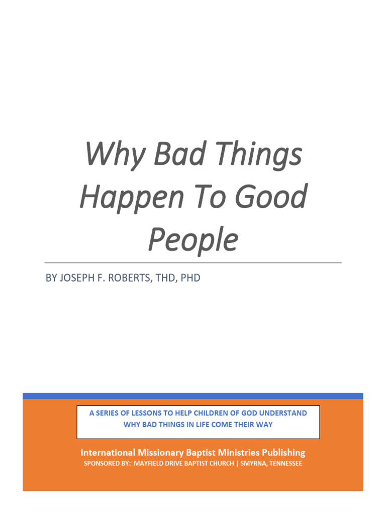 Why-Bad-Things-Happen-to-Good-People | PDF | Sodom And Gomorrah | Sin