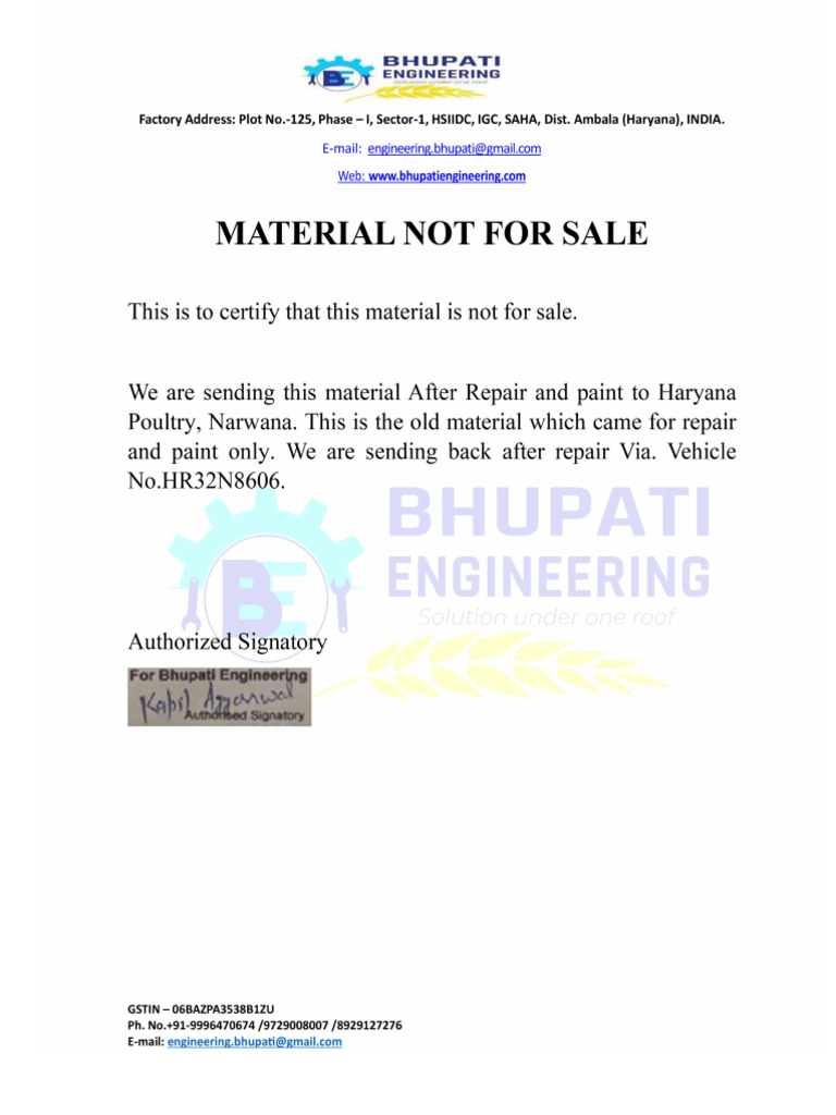 Material Not For Sale | PDF