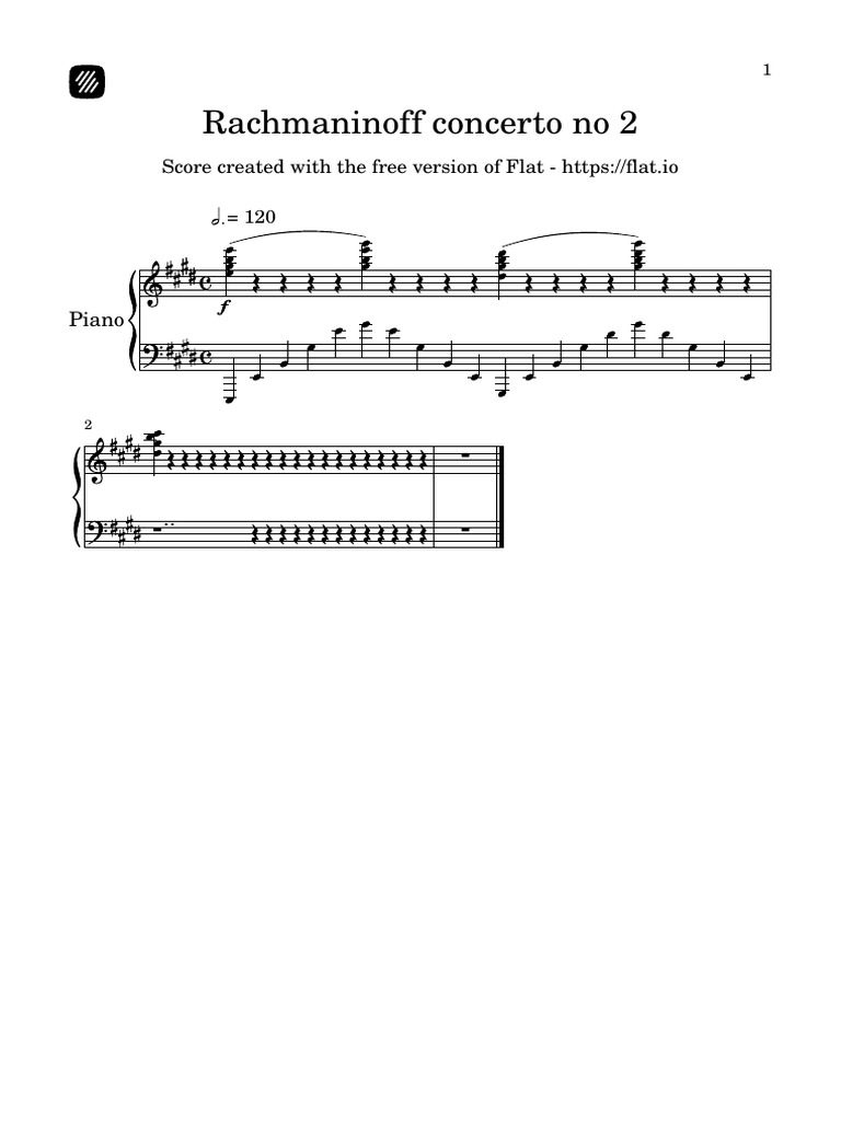 Rachmaninoff Concerto No 2 | PDF