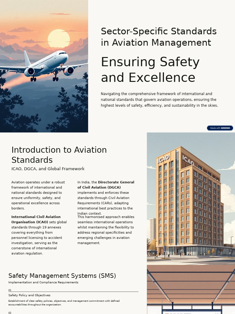 Sector Specific Standards in Aviation Management | PDF | Safety | Aviation
