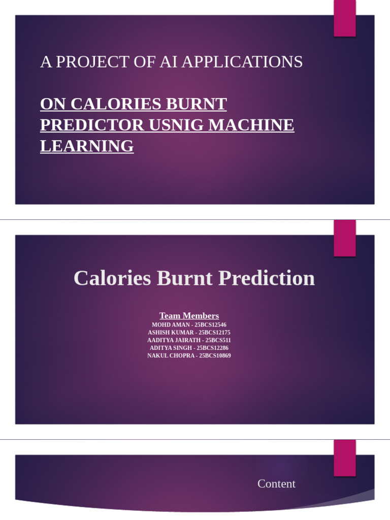 Calories Burnt Prediction | PDF | Scatter Plot | Support Vector Machine