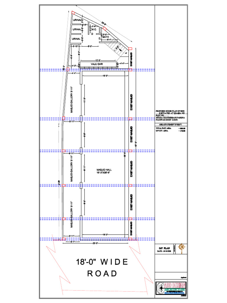 22.09.2025-Cadd Design Archtecure 8958228888-Masjid | PDF