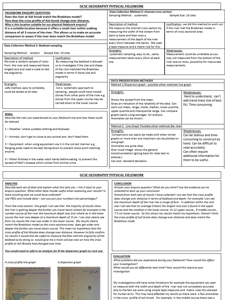 AQA 2025 Physical Feild Work | PDF | Quartile
