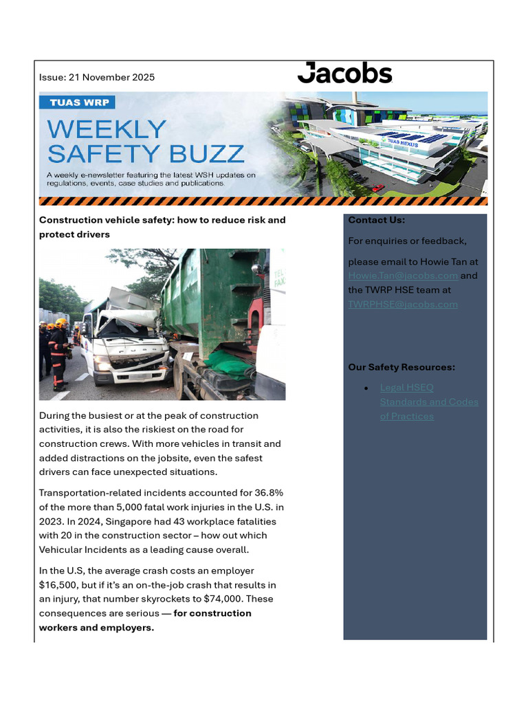 Construction Vehicle Safety Guidelines | PDF | Traffic Collision | Risk