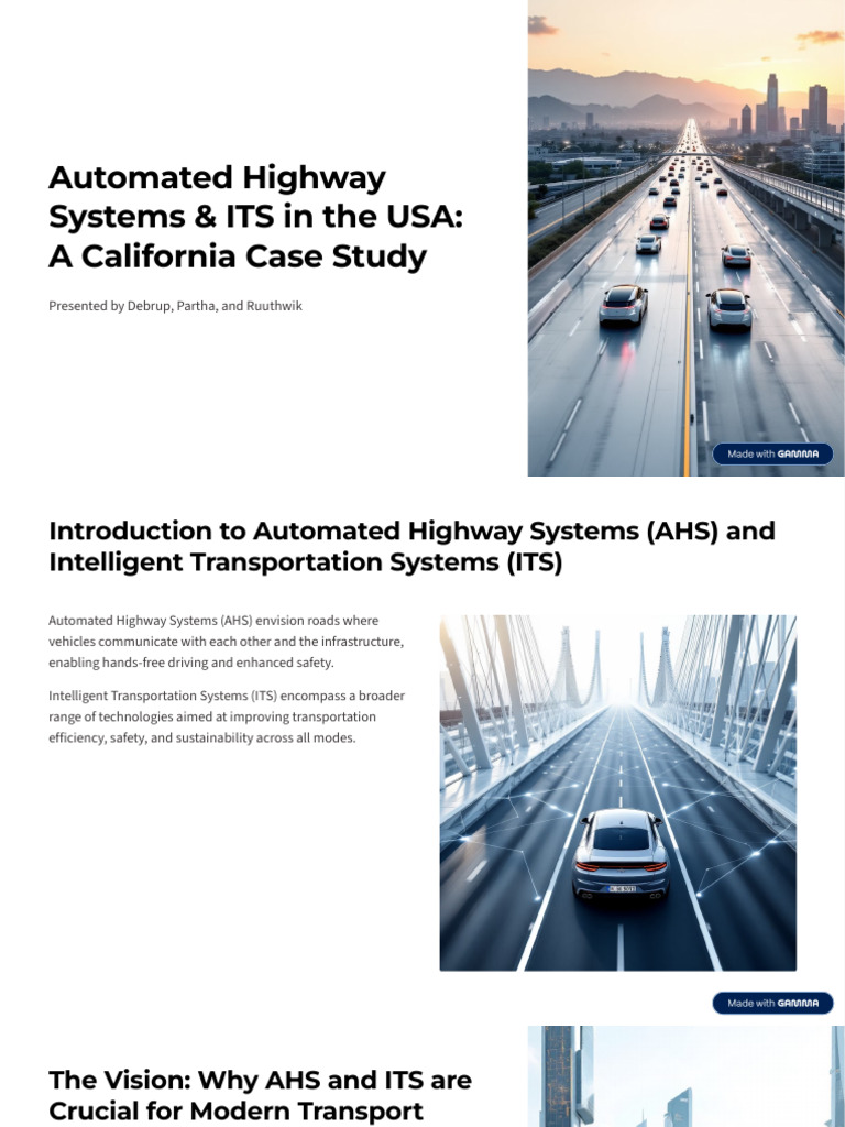 California's Automated Highway Systems Insights | PDF | Transport ...