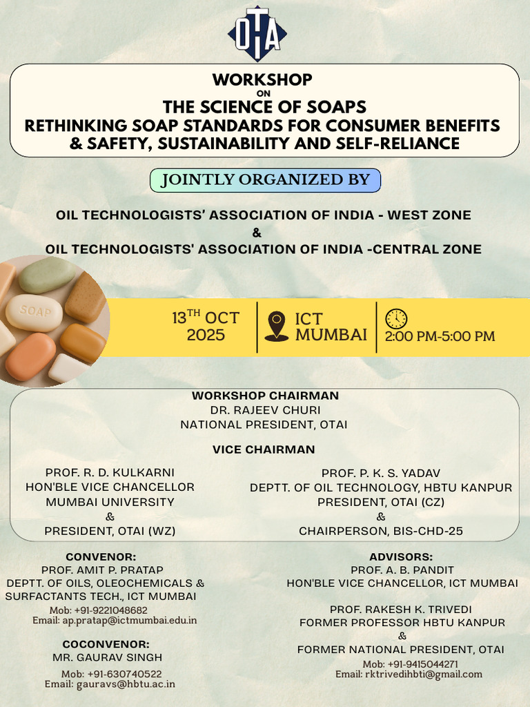 Workshop Brochure - The Science of Soaps | PDF
