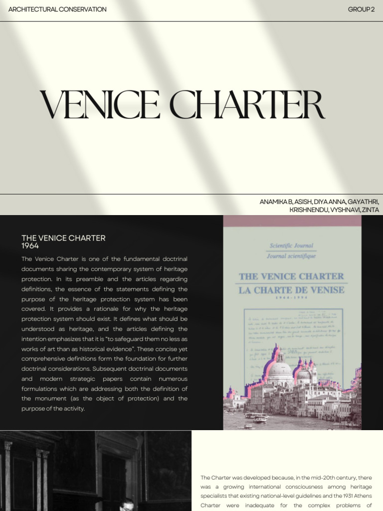 Venice Charter | PDF
