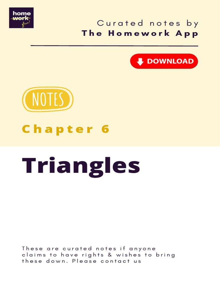 Triangles Notes 2 | PDF | Triangle | Euclidean Geometry