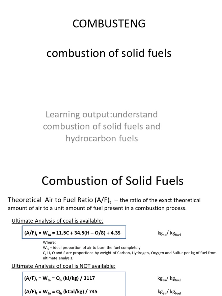 Combustion of Solid Fuels-7713 | PDF | Combustion | Fuels