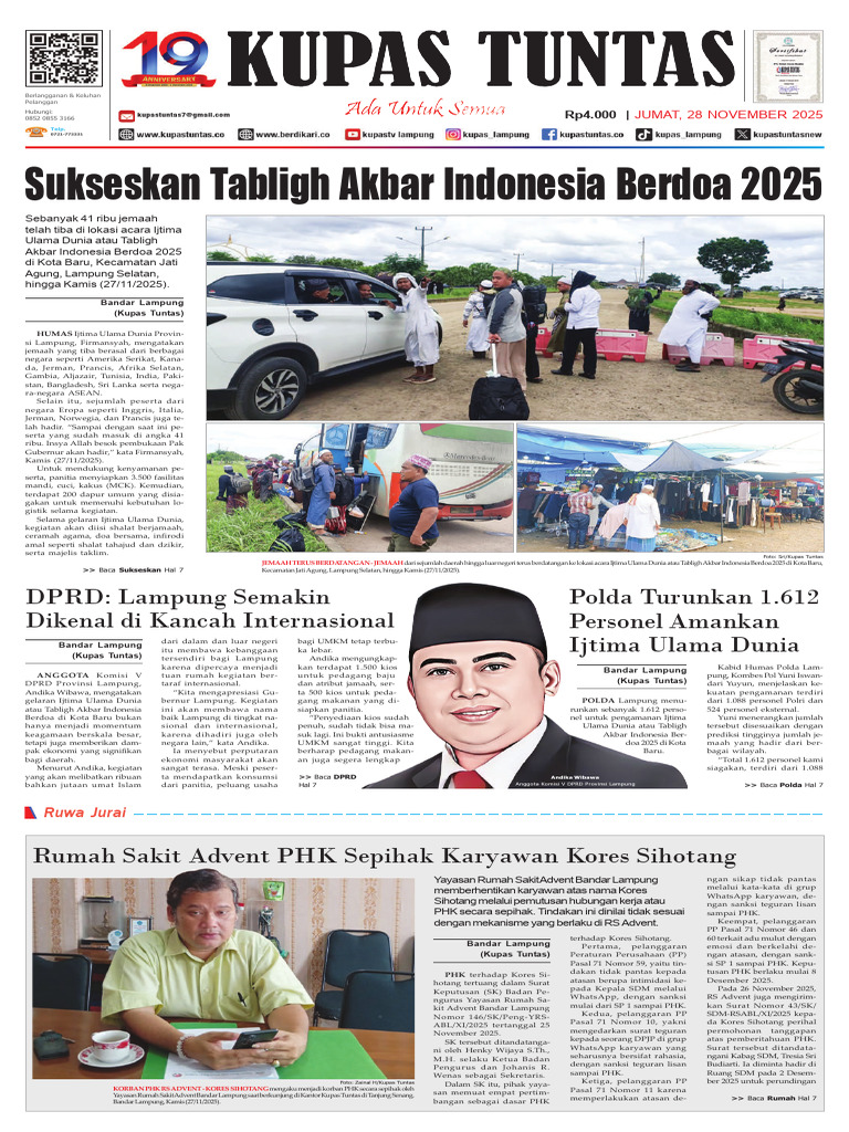 PHK Sepihak Karyawan RS Advent Lampung | PDF
